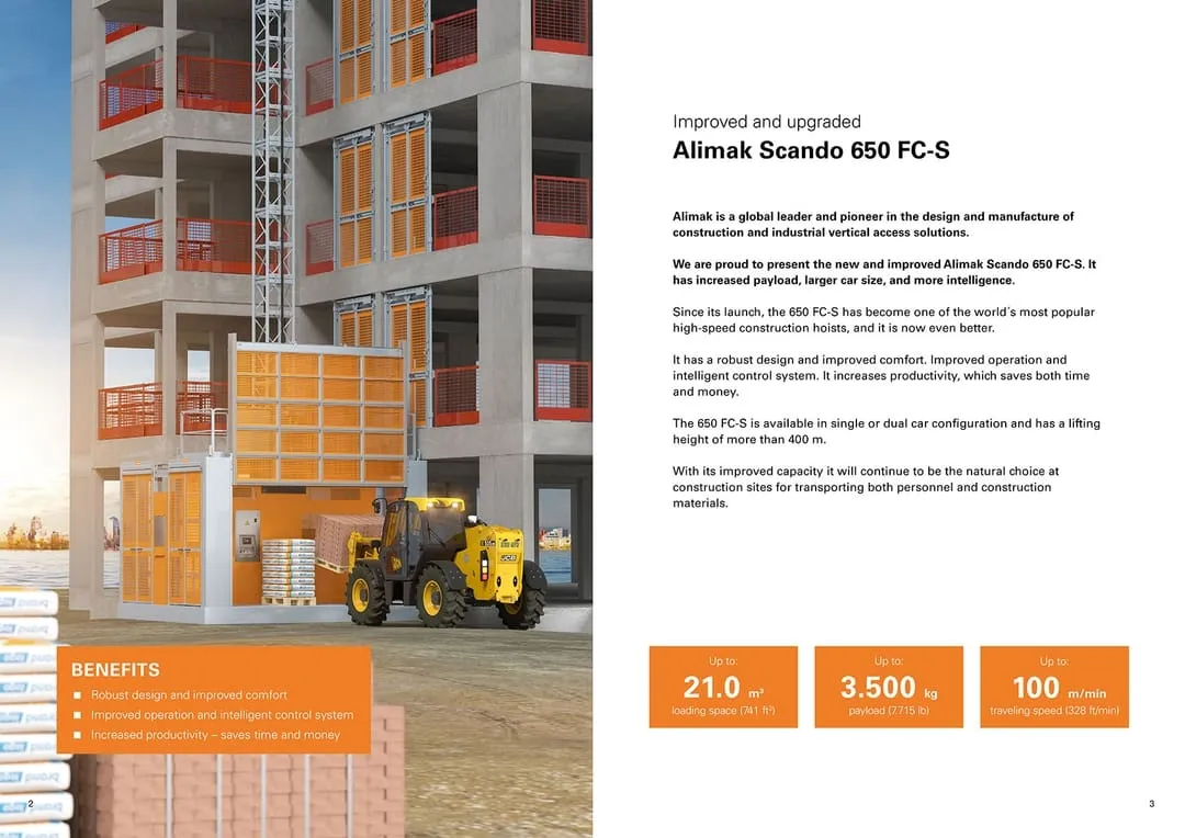 Alimak Scando 650 FC-S – Sales Presentation